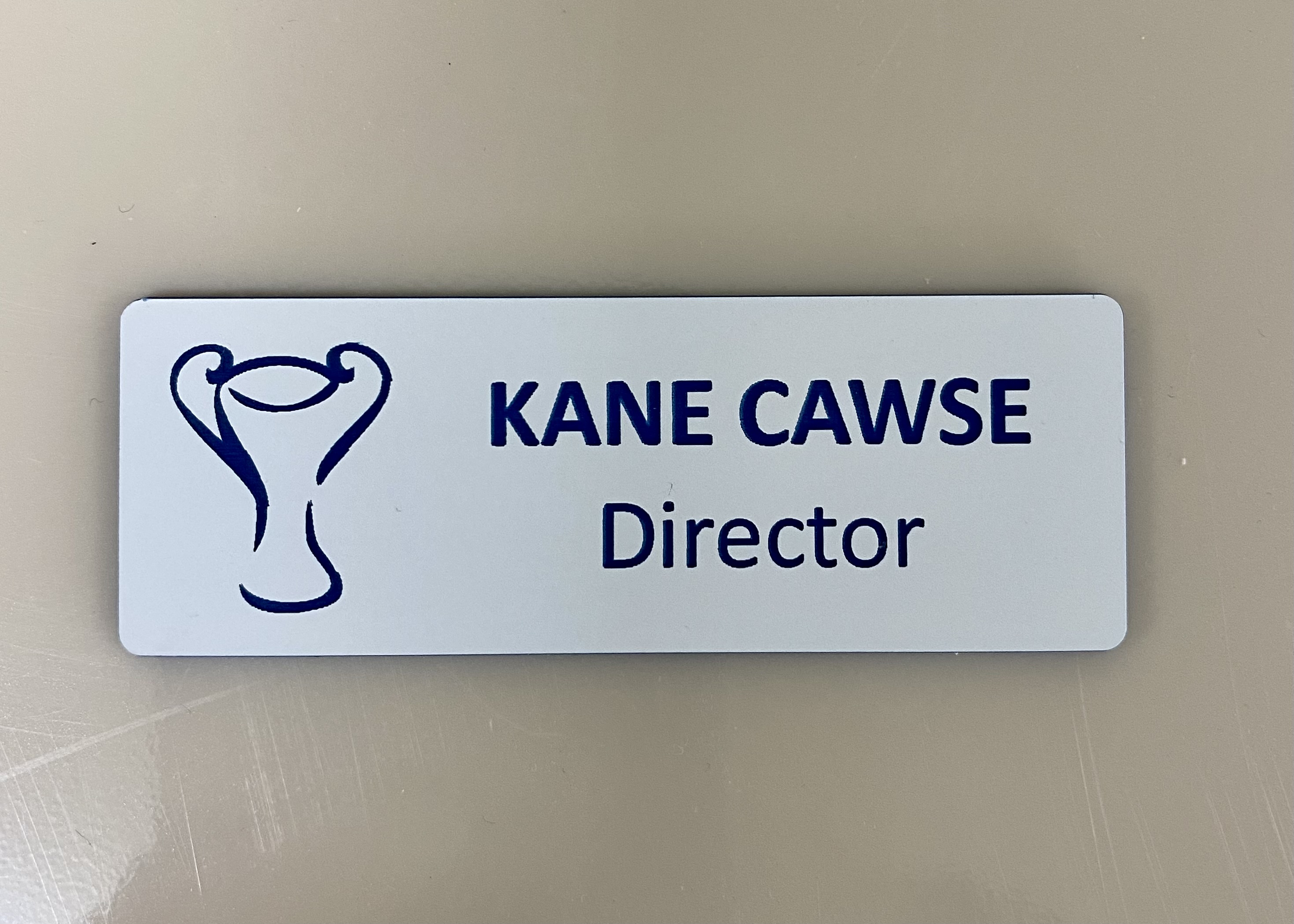 Laser Engraved Name Badge – PIN – Canberra Trophy Centre